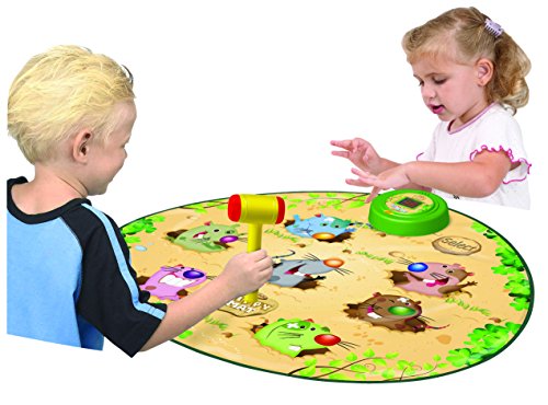 Constructive Playthings CP Toys Smack the Moles - Playmat with Hammer Classic Game of Endless Fun