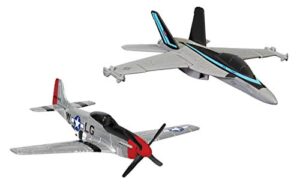 corgi top gun maverick’s f/a-18 hornet & p-51d mustang fit the box aircraft display models cs90683