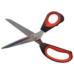 Westcott 9.5" Premium Tailor Scissors, Red/Black