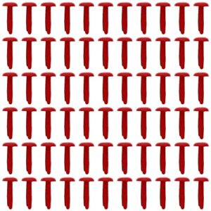 artibetter 200pcs mini brads iron metal brad paper fastener for scrapbooking craft diy paper red