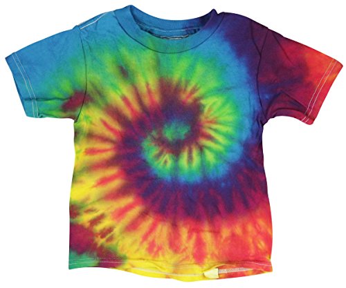 Short Sleeve Tie-Dye T-Shirt - Reactive Rainbow -Toddler - Assorted Sizes (4T)