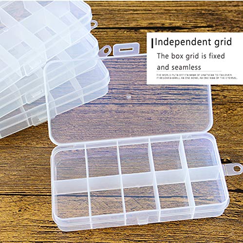 10 Grids Fixed Portable Plastic Organizer Container Storage Box (2 pcs)