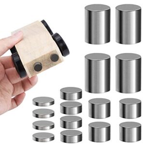 Ruisita 3.75 Ounces Tungsten Weights Cylinders Weights 16 Pieces Tungsten Weights 3/8 Inch Incremental Cylinders Weights with Plastic Box