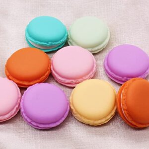 AKOAK 6 Pcs Mini Macaron Candy Box Earrings/Ring/Necklace/Headphones/SD Card Storage Box Round Pill Box