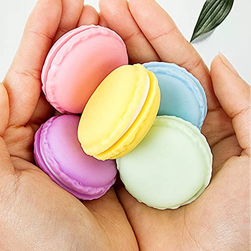 AKOAK 6 Pcs Mini Macaron Candy Box Earrings/Ring/Necklace/Headphones/SD Card Storage Box Round Pill Box