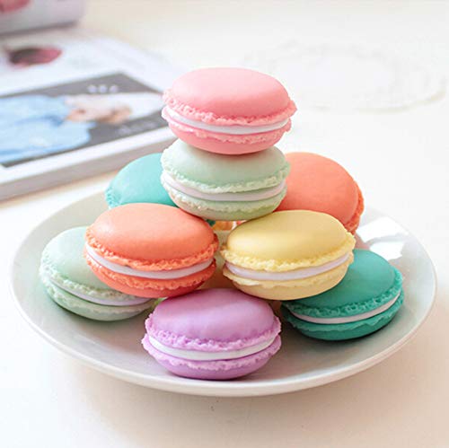 AKOAK 6 Pcs Mini Macaron Candy Box Earrings/Ring/Necklace/Headphones/SD Card Storage Box Round Pill Box