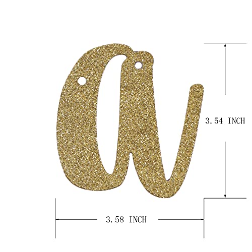 Happy 15TH Anniversary Banner Sign Gold Paper Glitter Party Decorations for 15TH Wedding Anniversary Party Supplies Letters Gold QWLQIAO