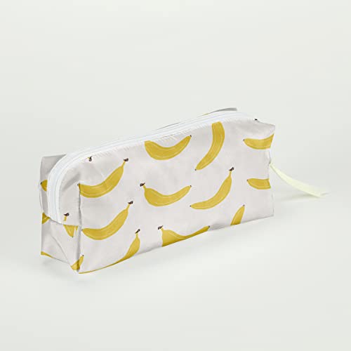 Pencil Pouch Pencil Case Pencil Bag Pen Case Pouch Box Organizer for Teen Girls Boys School Students Men Women Waterproof Zipper Pouch for Office Supplies Makeup, Banana Print Banana Lover Gifts