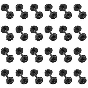 24pcs pom plastic 33” wheels for model train 1:87 ho scale wheel hp28 (ho scale)