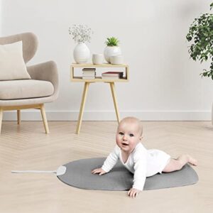 BEABA by Shnuggle Baby Yoga Play Mat, Playtime for Babies, Baby Play Mat, Tummy Time Mat, Yoga Mat, Crawling Mat, Soft Play, Comfy & Non-Toxic, (Grey)