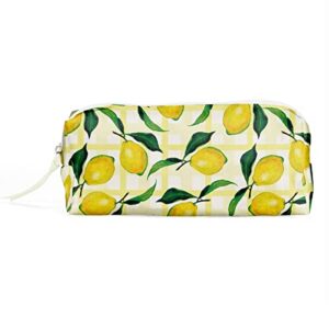 pencil pouch pencil case pencil bag pen case pouch box organizer for teen girls boys school students men women waterproof zipper pouch for office supplies makeup, lemon décor lemon party decorations