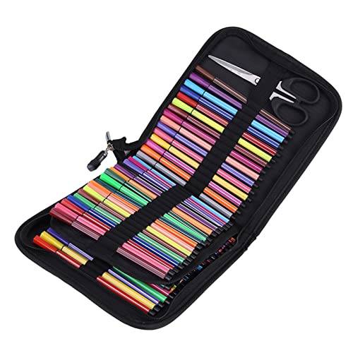 Miskall Pencil Case, 72/120 Slots Large Capacity Pencil Case Pencil Pouch Storage Bag(#1)