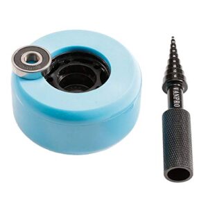 Vanpro Skateboard Bearing RC Ball Bearing Driver Install Remove Tool RC Model Electric Skateboard Mini Cross Tool Set Aluminum Bearing Removal Tool (Black)