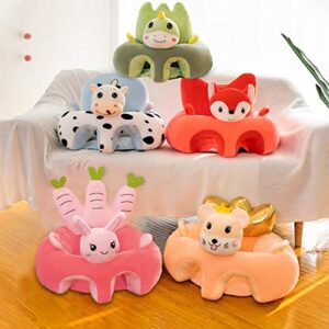 Xinrimoy Baby Support Seat Sitting Chair, Infant Sitting Chair Safe Baby Sofa Chair, Animals Soft Plush Floor Support Seat, Learn to Sitting Chairs for 0-3 Years Old Newborn Kids