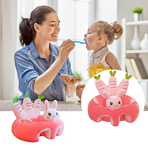 Xinrimoy Baby Support Seat Sitting Chair, Infant Sitting Chair Safe Baby Sofa Chair, Animals Soft Plush Floor Support Seat, Learn to Sitting Chairs for 0-3 Years Old Newborn Kids