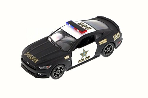 KiNSMART 2015 Ford Mustang GT Police, Black 5386DP - 1/38 Scale Diecast Model Toy Car but NO Box