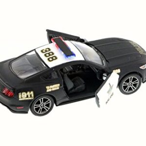 KiNSMART 2015 Ford Mustang GT Police, Black 5386DP - 1/38 Scale Diecast Model Toy Car but NO Box