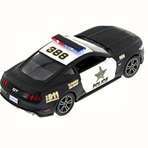 KiNSMART 2015 Ford Mustang GT Police, Black 5386DP - 1/38 Scale Diecast Model Toy Car but NO Box