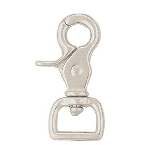 weaver leather round scissor snap , nickel plated , 1″