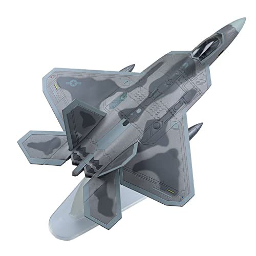 Udnorbay F-22 Raptor Fighter Attack Airplane Model 1/100 Military Aircraft Diecast Models