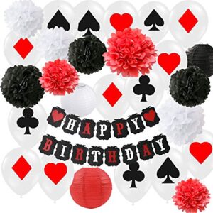 Poker Birthday Party Decorations/Poker Theme Party Supplies Casino Party Decoration Supplies Casino Theme Party,Las Vegas Themed Parties,Casino Night,Casino Birthday Déco/Women 40th/50th Birthday