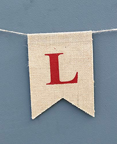 Boston Creative Company Love Burlap Banner Valentines Burlap Garland Wedding Decor Bridal Shower Banner Rustic Wedding Garland Valentines Day Decor Bridal Shower Decorations Wedding Heart Bunting