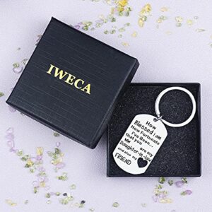 Iweca Valentine's Day Gifts for Womens Mens Teens Stocking Stuffers for Teen Girls Boys Teenage Women Men Adults Stockings Stuffer Daughter-in-Law Keychain Wedding Gift Appreciation Gift Daughter