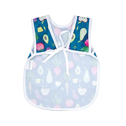 BapronBaby Organic Produce Bapron - Soft Waterproof Stain Resistant Bib - Machine Washable - 6m - 5yr - (Sz Preschool 3-5yrs)