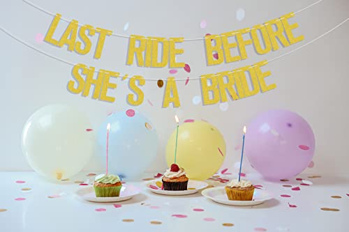 Last Ride Before She's a Bride Banner Gold Glitter, Western Bachelorette Party Decorations, Nashville Bachelorette Party Banner, Cowgirl Bride Banner, Western Cowgirl Bachelorette Party Decorations