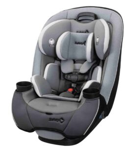 safety 1st crosstown all-in-one convertible car seat, rear-facing 5-40 pounds, forward-facing 22-65 pounds, and belt-positioning booster 40-100 pounds, seal