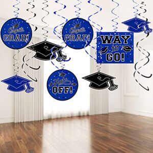 graduation party supplies 2023 graduation decorations 2023 graduation party hanging swirl grad decor 2023 grad decorations congrats grad decorations blue hanging swirl already assembled by happyfield