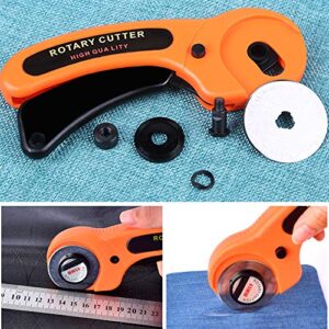 Rotary Cutter, Professional 45mm Rotary Fabric Cutter, Rotary Cutter for Fabric, Card Paper Sewing Quilting Roller Fabric Cutting Tailor Scissors Tool Dress Clothes Making DIY Tool