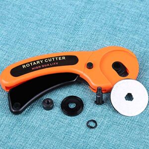 Rotary Cutter, Professional 45mm Rotary Fabric Cutter, Rotary Cutter for Fabric, Card Paper Sewing Quilting Roller Fabric Cutting Tailor Scissors Tool Dress Clothes Making DIY Tool