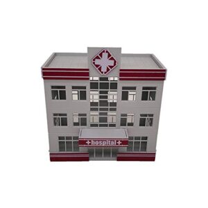 Outland Models Railway Scenery City Small Hospital/Clinic Building 1:64 S Scale