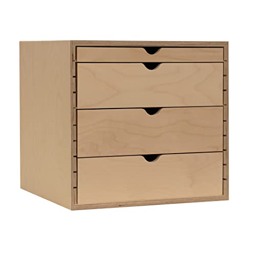 Stamp-n-Storage Drawer Cabinet with 3 Triple 3" Drawers & 1 Single 1" Drawer (Will fit IKEA Kallax Shelving)