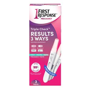 first response triple check pregnancy test, 3 count