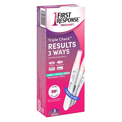 First Response Triple Check Pregnancy Test, 3 Count