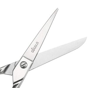 LIVINGO 6'' Professional Forged Fabric Scissors, Precision Tailor Small Scissors Heavy Duty, Sharp Stainless steel Sewing Shears for Crafting Supplies