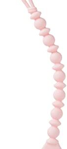 Itzy Ritzy Silicone Pacifier Clip; 100% Silicone Pacifier Strap with Clip Keeps Pacifiers, Teethers & Small Toys in Place; Features One-Piece Design & Silicone Cord, Pink + Rose Gold Clip