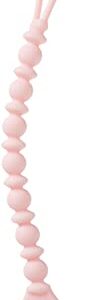 Itzy Ritzy Silicone Pacifier Clip; 100% Silicone Pacifier Strap with Clip Keeps Pacifiers, Teethers & Small Toys in Place; Features One-Piece Design & Silicone Cord, Pink + Rose Gold Clip