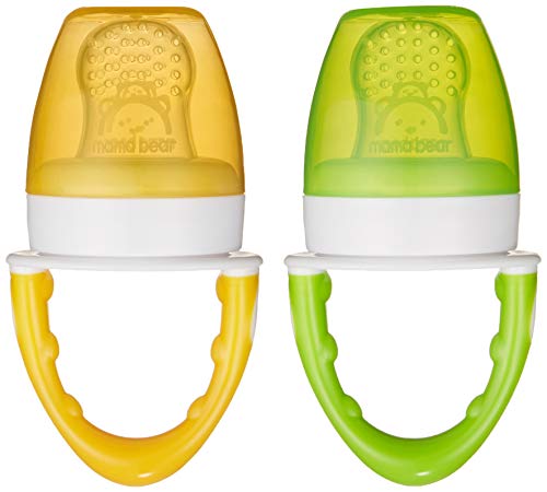 Amazon Brand - Mama Bear Silicone Feeder (Pack of 2)