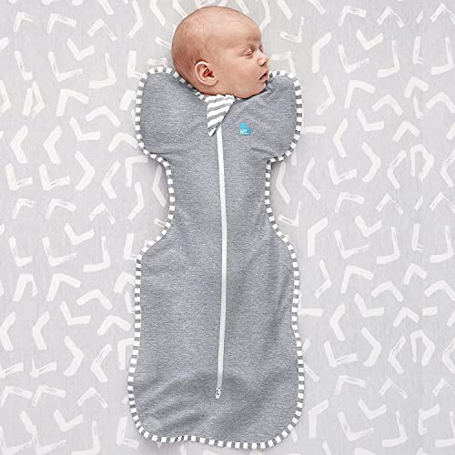 Love To Dream Swaddle UP, Gray, Small, 8-13 lbs, Dramatically Better Sleep, Allow Baby to Sleep in Their Preferred arms up Position for self-Soothing, snug fit Calms Startle Reflex