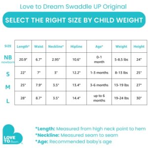 Love To Dream Swaddle UP, Gray, Small, 8-13 lbs, Dramatically Better Sleep, Allow Baby to Sleep in Their Preferred arms up Position for self-Soothing, snug fit Calms Startle Reflex