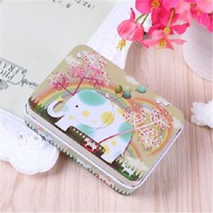 maxgoods storage boxes stationery cartoon hairpin jewelry box desktop iron dustproof(elephant)