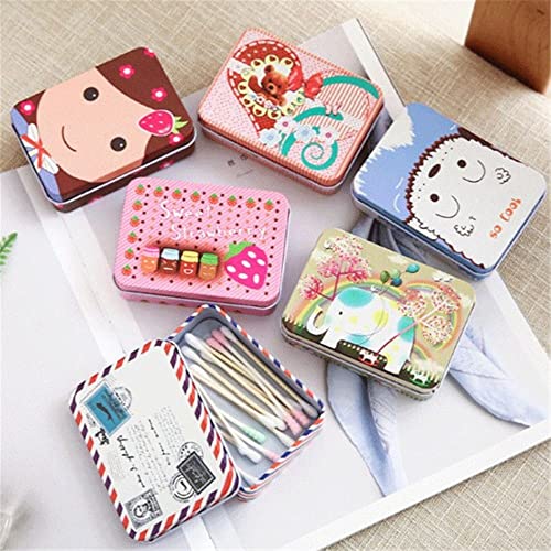 maxgoods Storage Boxes Stationery Cartoon Hairpin Jewelry Box Desktop Iron Dustproof(elephant)