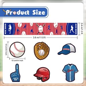 Hanging Baseball Ceiling Decorations Baseball Party Ceiling Decor with Baseball Paper Garland Cutouts Baseball Party Decorations for Sports Theme Birthday Baby Shower Classroom