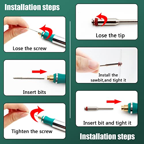 Electric Engraving Pen with 36 Stencils,25W Cordless Etching Engraving Tool with 35bits,USB Rechargeable Mini Micro Professional Engraver Machines for Jewelry Wood Metal Glass Stone Plastic