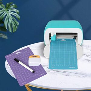 DOOHALO Cutting Mat for Cricut Joy Machine 3 Pack Replacement Adhesive Cut Mats for Cricut Joy (Green Purple Blue (Total 3 Small+3 Big Mats), 4.5"X12"+4.5"X6.5"-VarietyGrip)