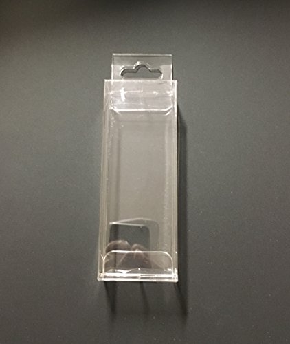 25 Clear Plastic PET Hang Box for Fishing Lures, Arts, Crafts, and Retail Size 1.5"X1"X4"