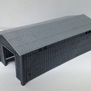 Outland Models Train Large Metal Style Shed for Warehouse/Factory N Scale